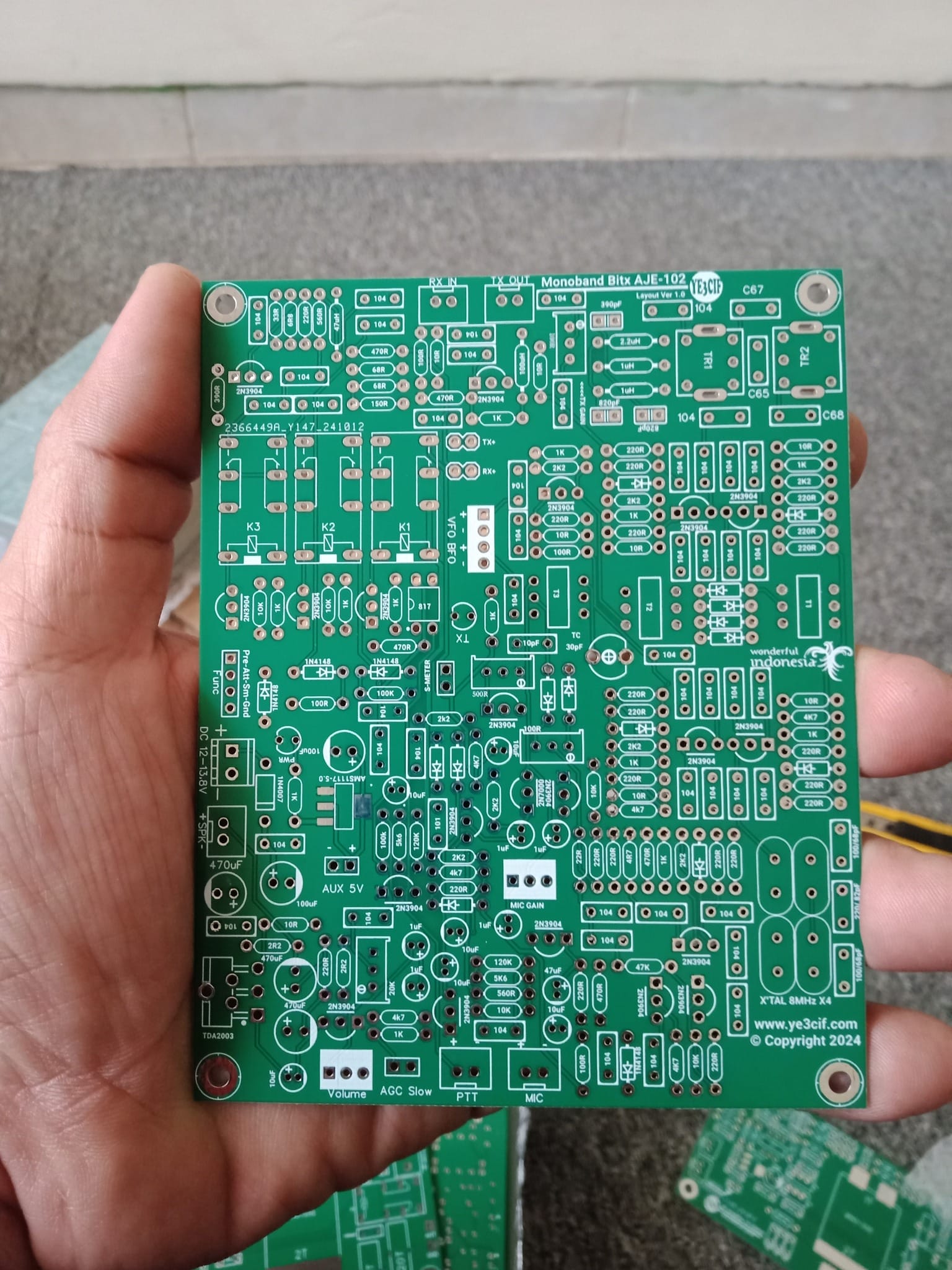 Mono Band Radio Bitx new version - YE3CIF